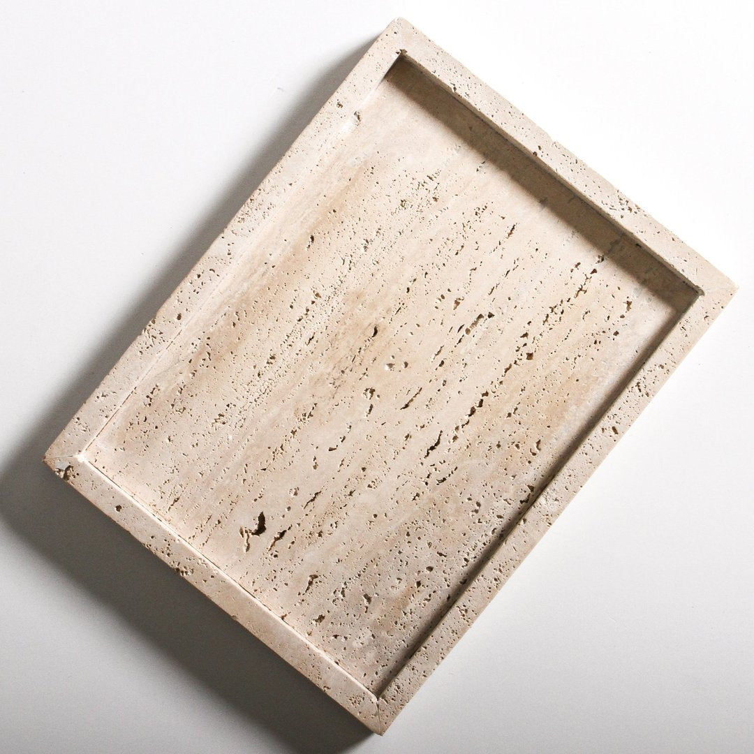 Travertine Tray - The White Place